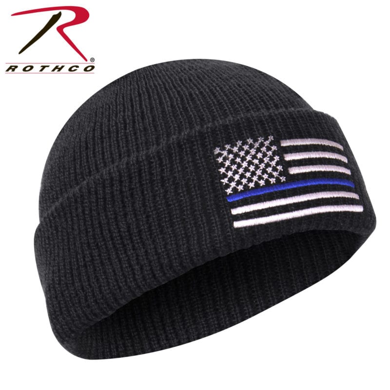 Rothco Thin Blue Line Deluxe Embroidered Watch Cap | Fire & Safety